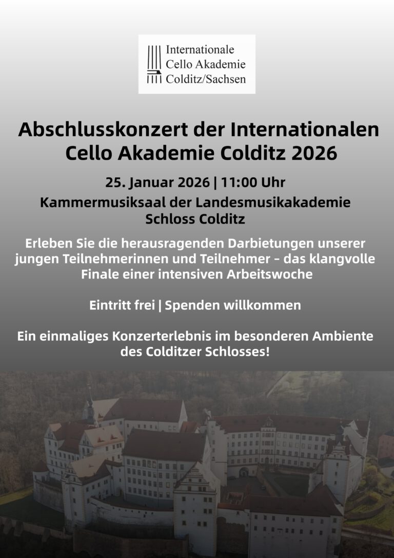 INTERNATIONALE CELLO AKADEMIE COLDITZ SACHSEN – Eine andere WordPress-Site.